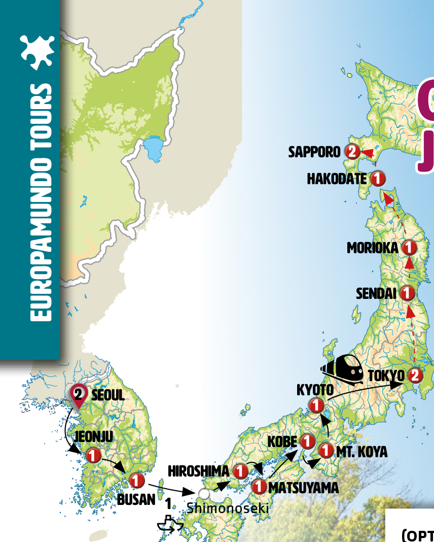 CLASSICAL KOREA AND JAPAN END TOKYO Group Tour.