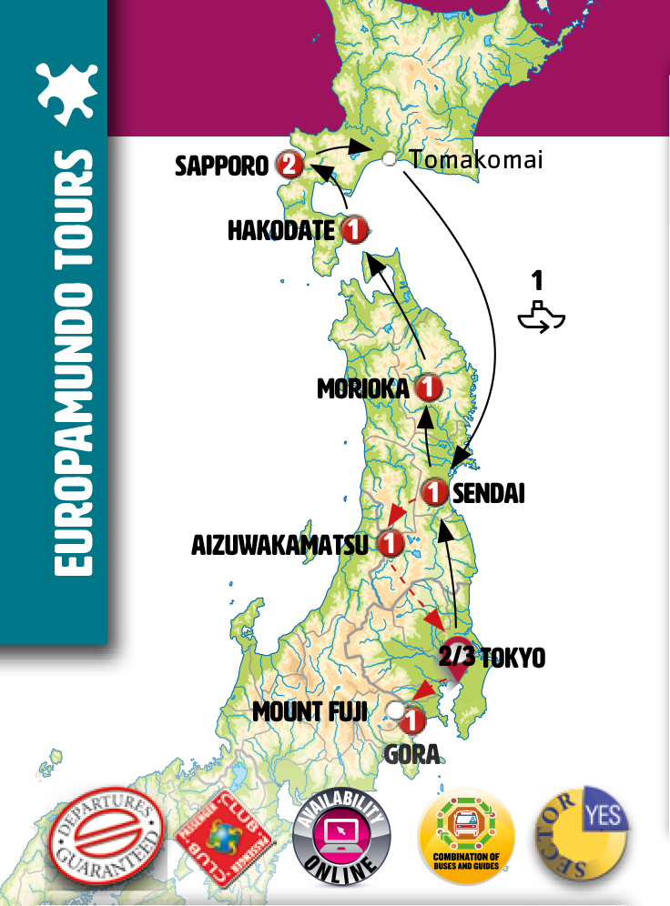 NORTH JAPAN END SAPPORO Group Tour.